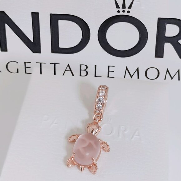 Pandora | Jewelry | Pandora Murano Glass Pink Sea Turtle Dangle Charm ...